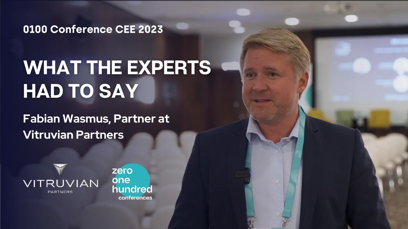 Fabian Wasmus, Partner from Vitruvian Partners at the 0100 Conference ...